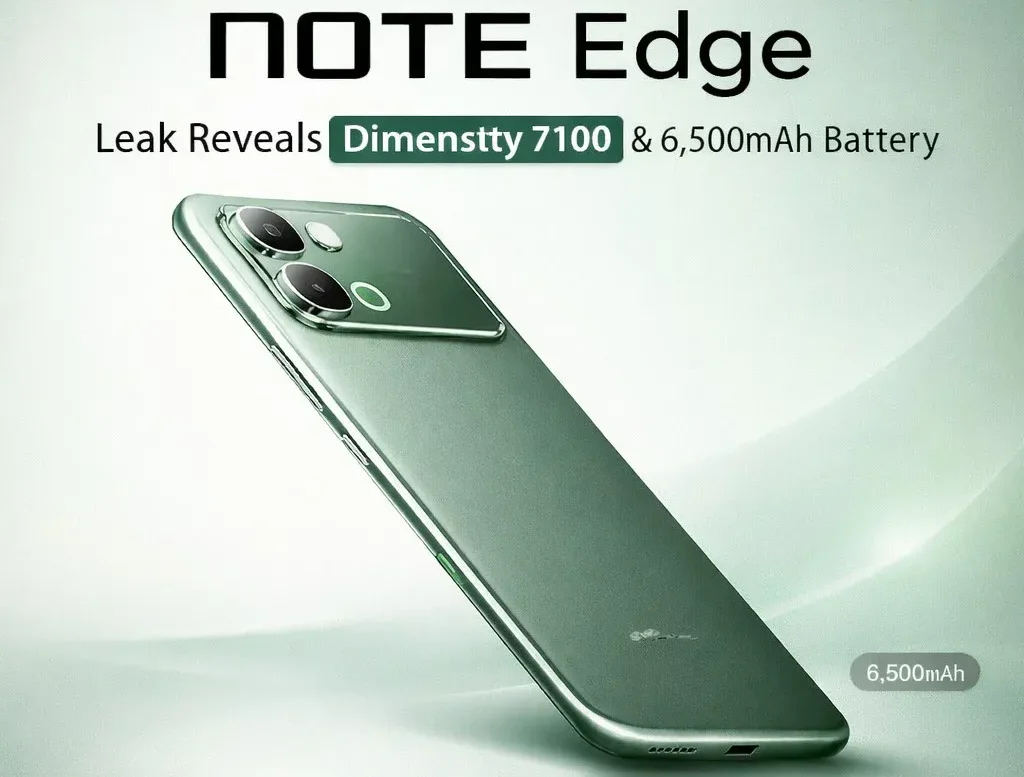 Infinix Note Edge leaks with 6,500mAh battery and Dimensity 7100 ...
